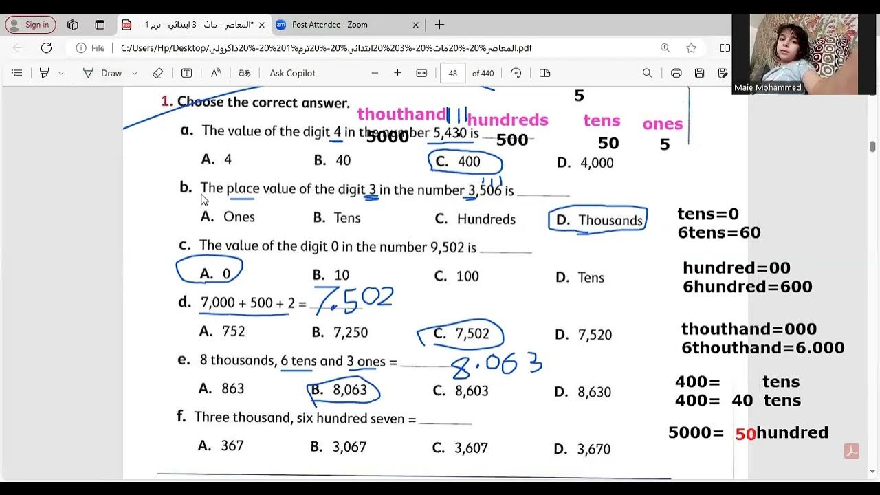MATH G3 LESSON1 CHAPTER2 - YouTube