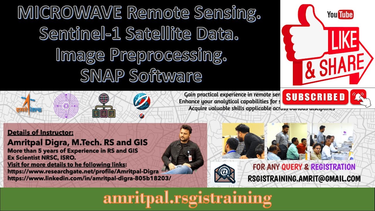 SAR Remote Sensing. Sentinel-1 Satellite Data. Image Preprocessig using ...