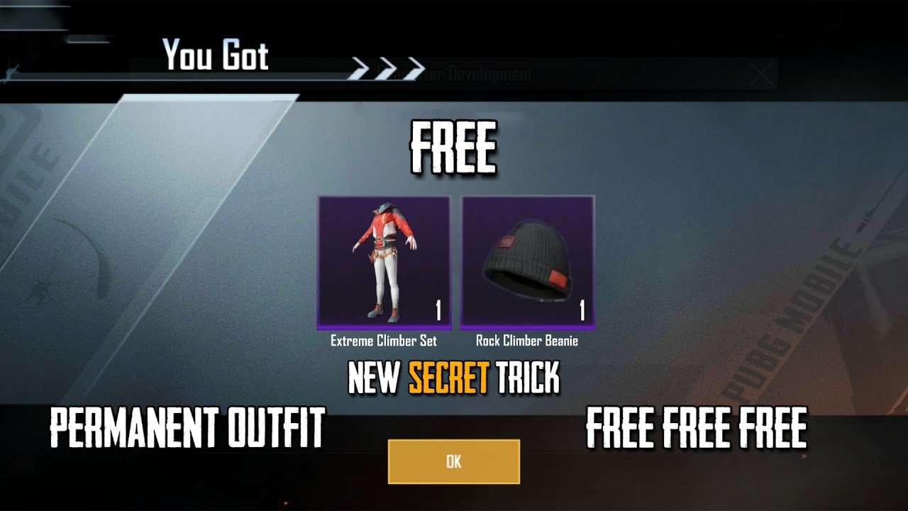 PUBG Mobile NEW TRICK To Get FREE PERMANENT OUTFIT, PERMANENT HEADGEAR ...