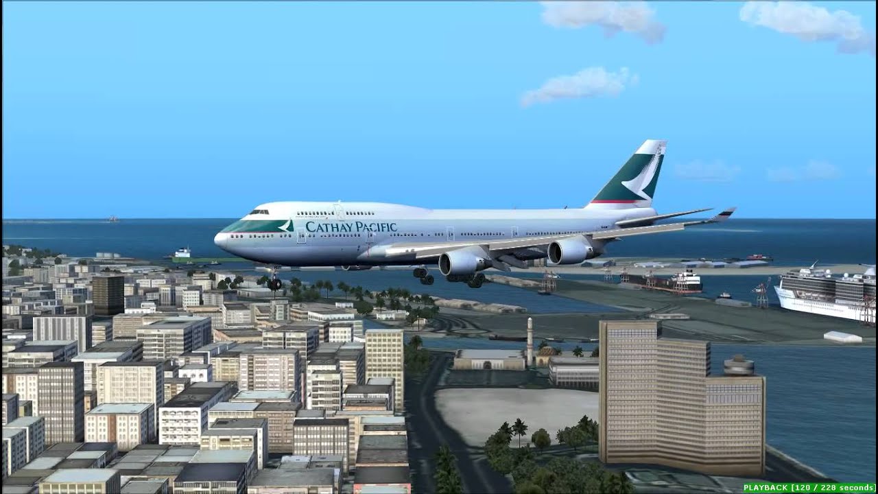 Flight Simulator X || Ultra Graphics || Cathay Pacific 747 [HD] - YouTube