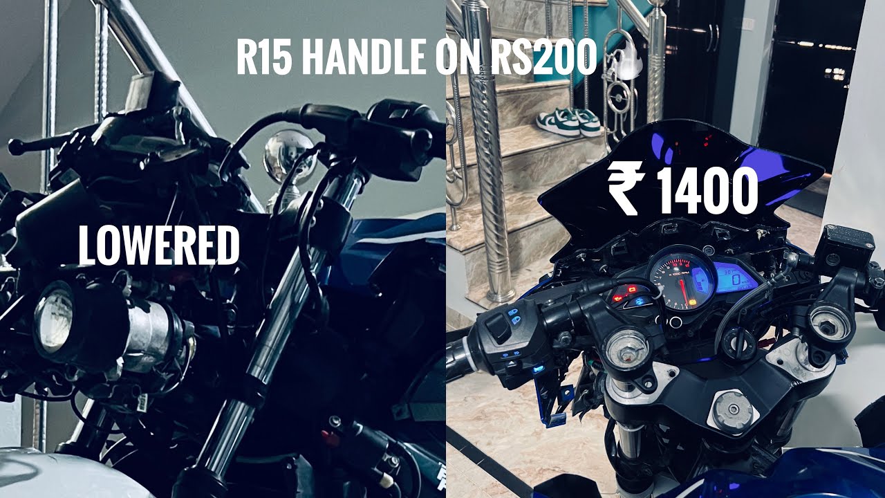 R15 handle bar on rs200 | Dream build rs200 series | Episode 1 ...