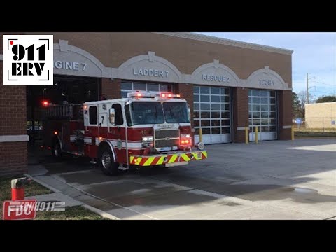Virginia Beach Fire Engine 7 Responding - YouTube