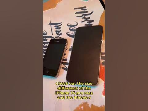 Apple iPhone 14 pro max 📱💥vs iPhone 4 size 12 years apart #apple #iphone #14promax #iphone4 ...