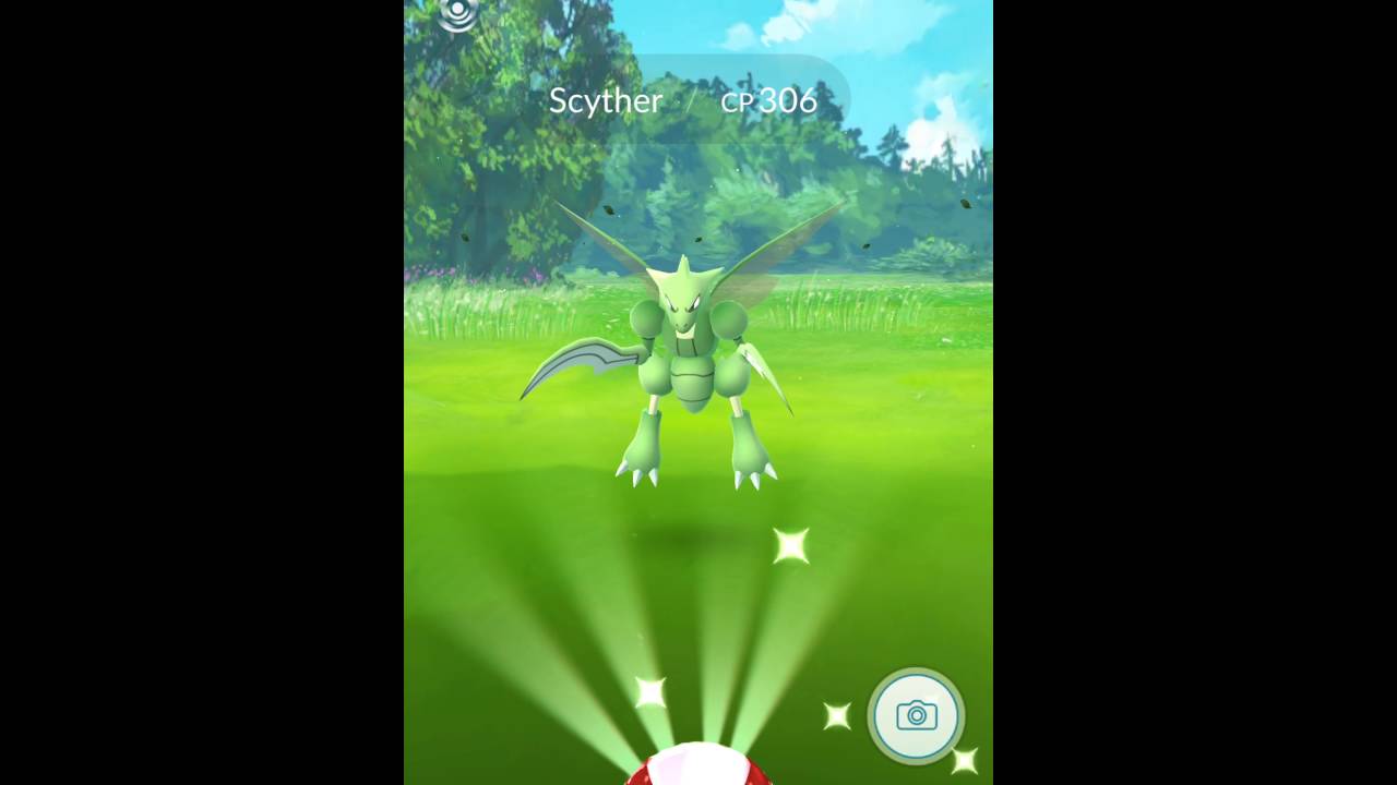 Pokémon Go! Catching Scyther - YouTube