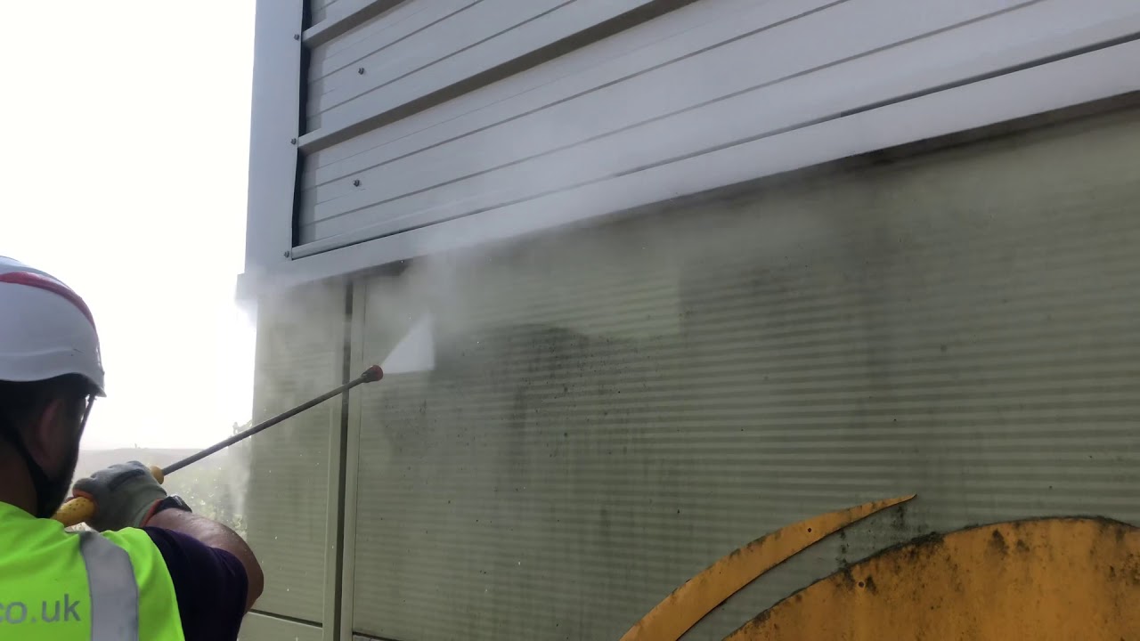 Steam cleaning cladding - YouTube