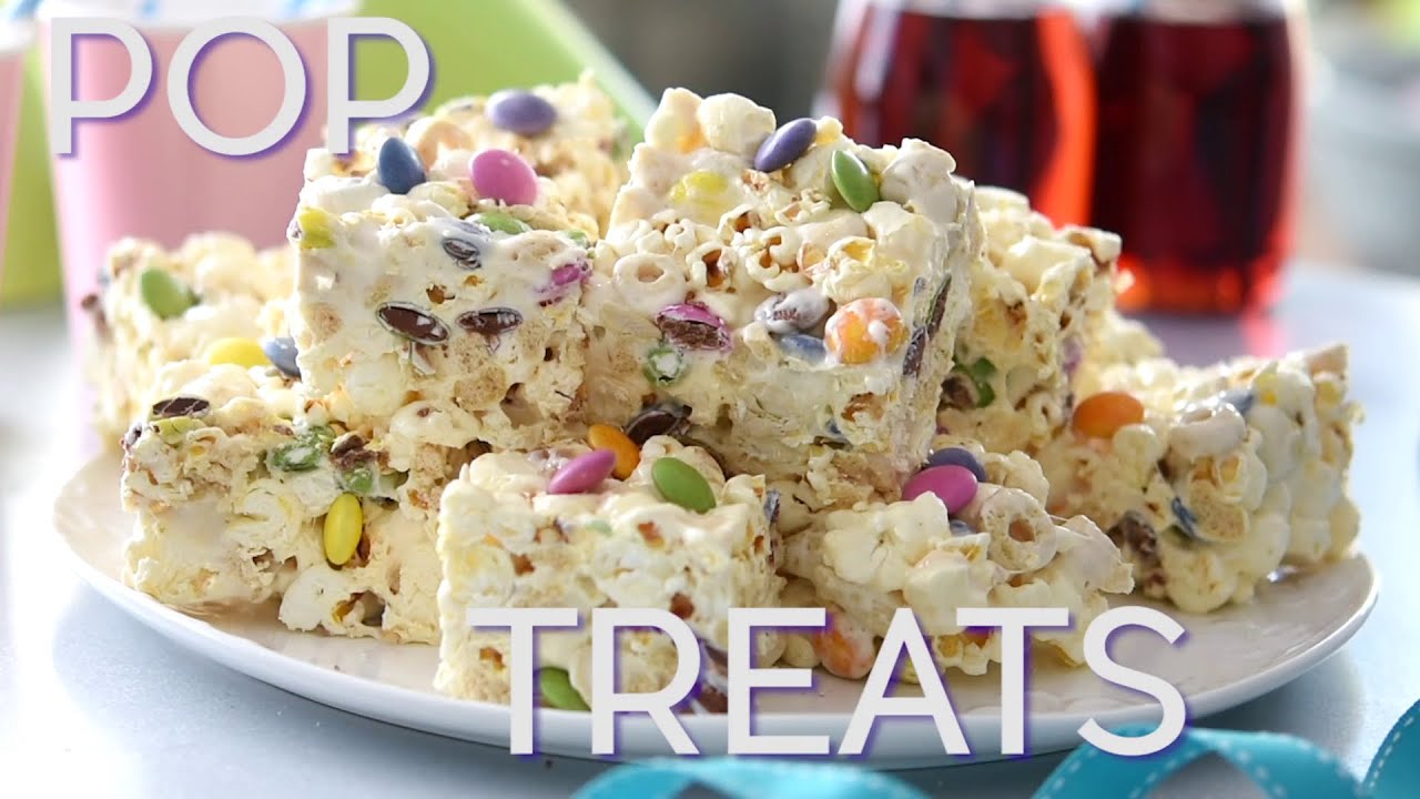 Marshmallow and Popcorn Squares - YouTube