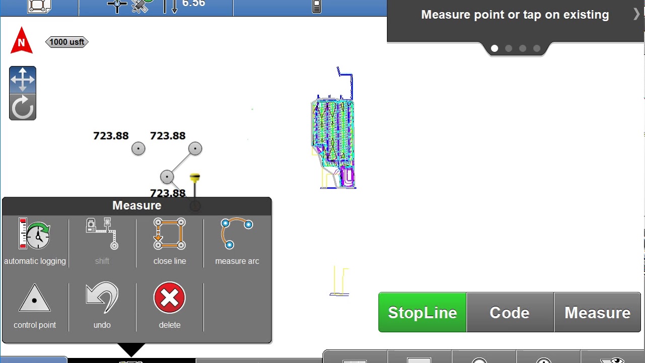 Measure, Start a Line & Auto Logging - YouTube
