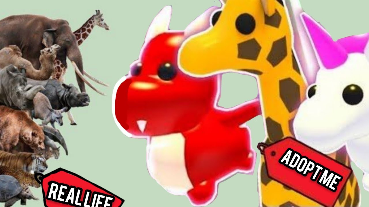 ALL legendary pets in adopt me and real life - YouTube