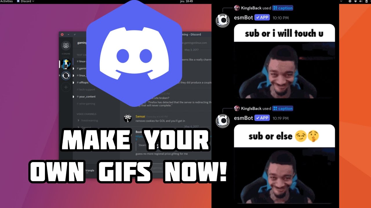 THIS IS HOW TO MAKE YOUR OWN GIFS IN DISCORD . #discord #gifs - YouTube