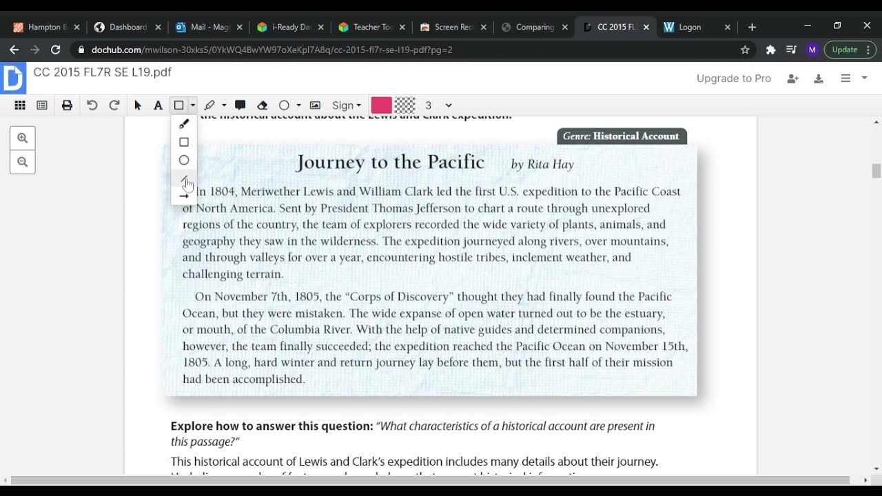 7th Ready Lesson 19 (Part 1) - YouTube