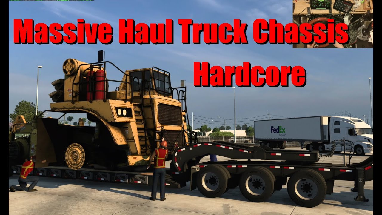 INSANE Hardcore Special Transport! Massive Truck Chassis Haul ATS - YouTube