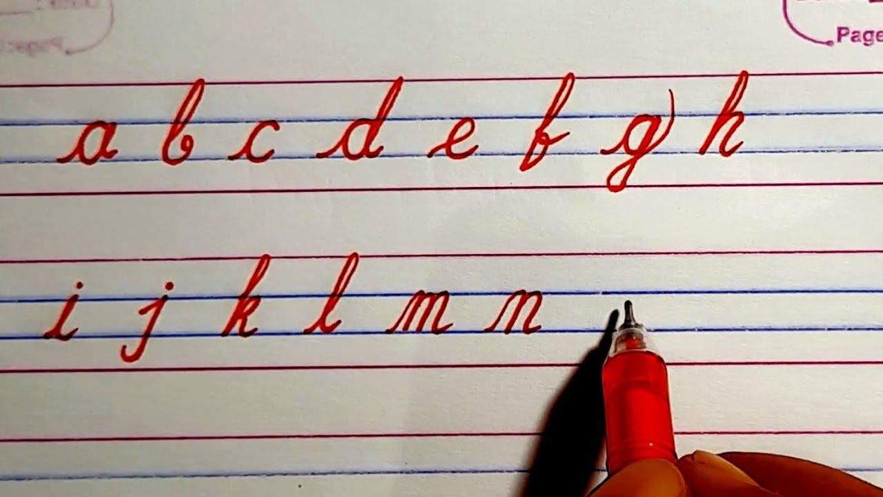 Cursive Small Letters/ Cursive Writing from A to Z/ Small Letters - YouTube