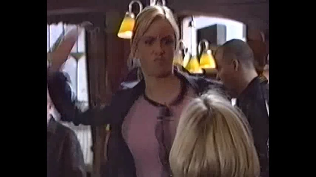 EastEnders - Mel Owen Slaps Saskia Duncan (9th February 1999) - YouTube