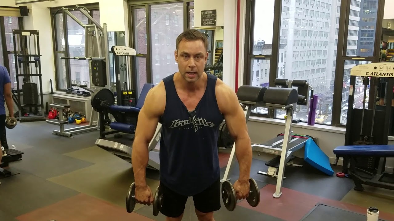 Great shoulder exercise -the cuban press! - YouTube