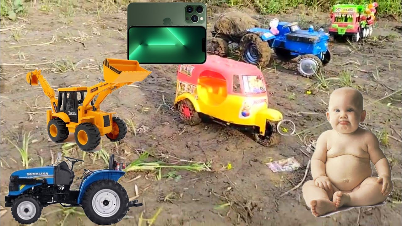 tractor, Trump, 🚛truck, auto & JCB 🚜 Accident pulling out sonalika ...