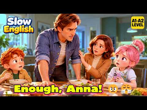 Anna Said Her Phone Was Better Than Family... Here's What Happened 📱😲 | Slow English Story (A1-A2)