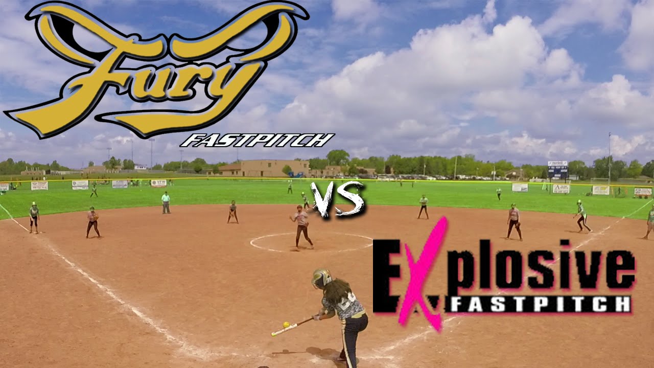 Fury Fastpitch Vegas vs Explosive Black 12 Fastpitch Softball - YouTube
