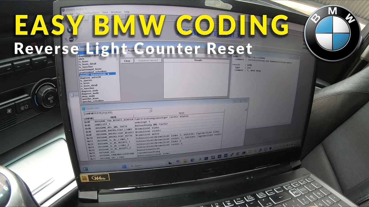 BMW Coding FRM Short Circuit Counter Reset with Toolset32. Reverse ...