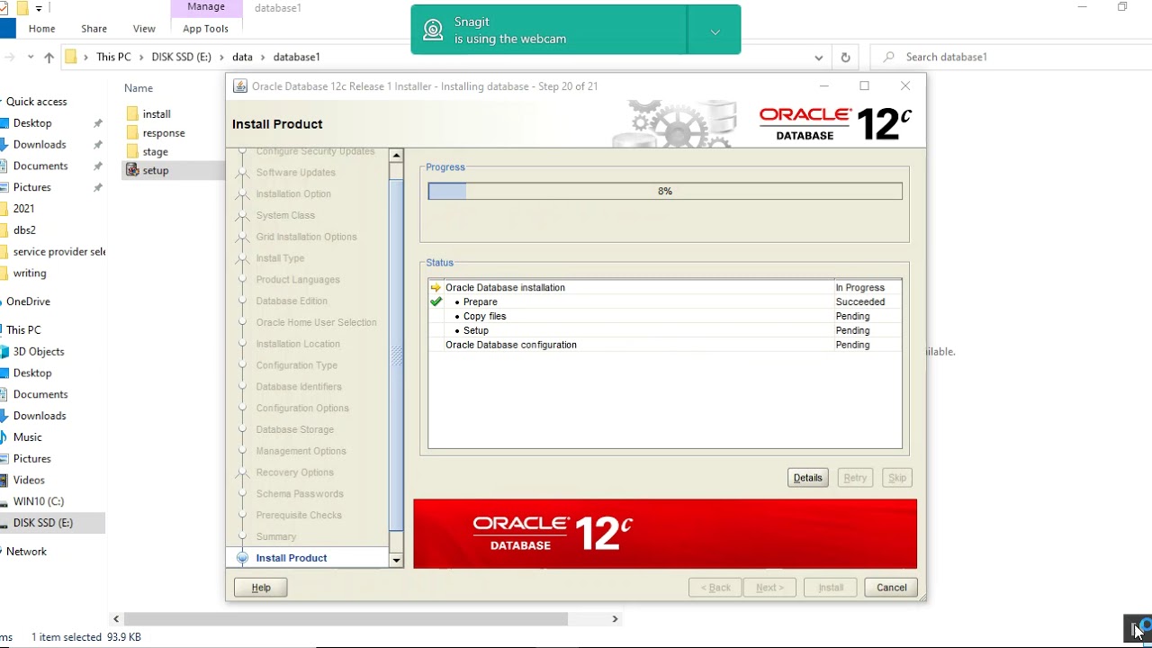 Lecture 1 Installing Oracle 12c On Windows 10 And First Connection And