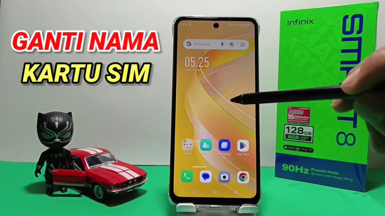 Cara Mengganti Nama Kartu SIM Infinix Smart 8 - YouTube