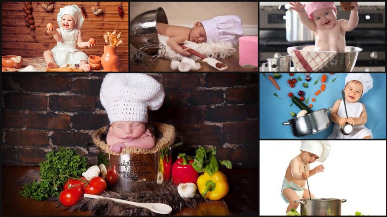baby chief photoshoot ideas/ kitchen theme baby photoshoot ideas at ...