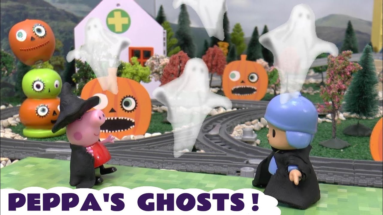 Peppa Pig Halloween Ghosts Toys Story - YouTube