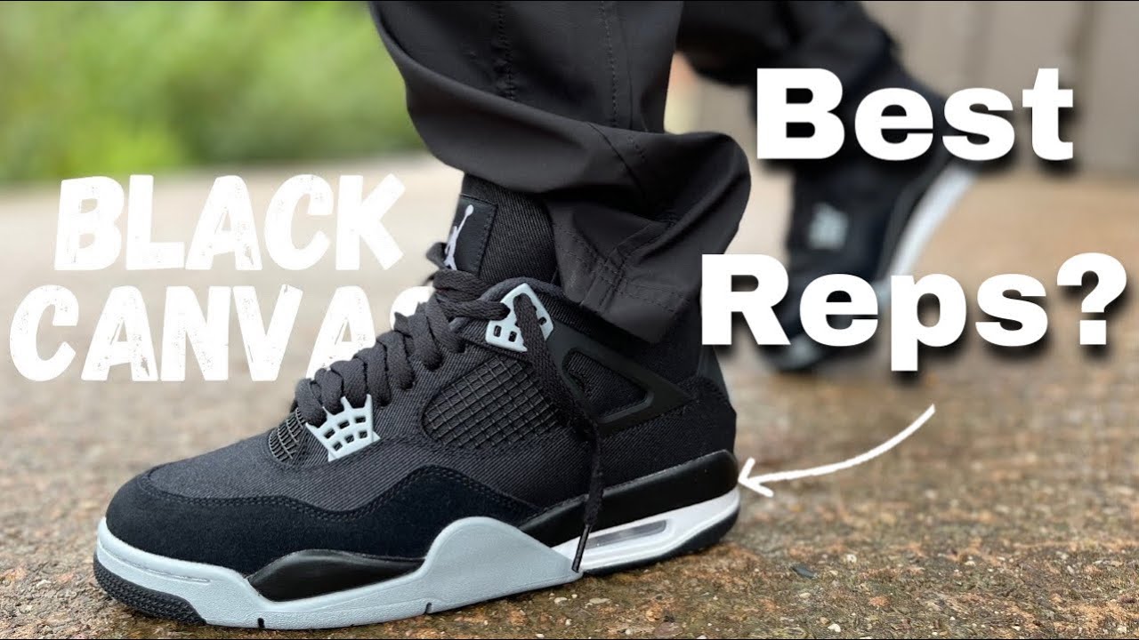 Jordan 4 Black Canvas Best Sneaker Rep ft. Hypeunique - YouTube