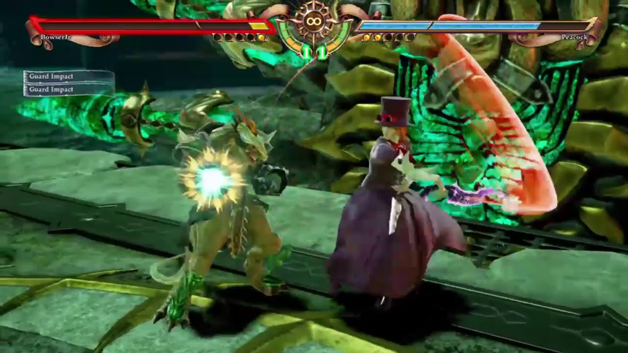 Soul Calibur 6 Bowser Jr vs Peacock - YouTube