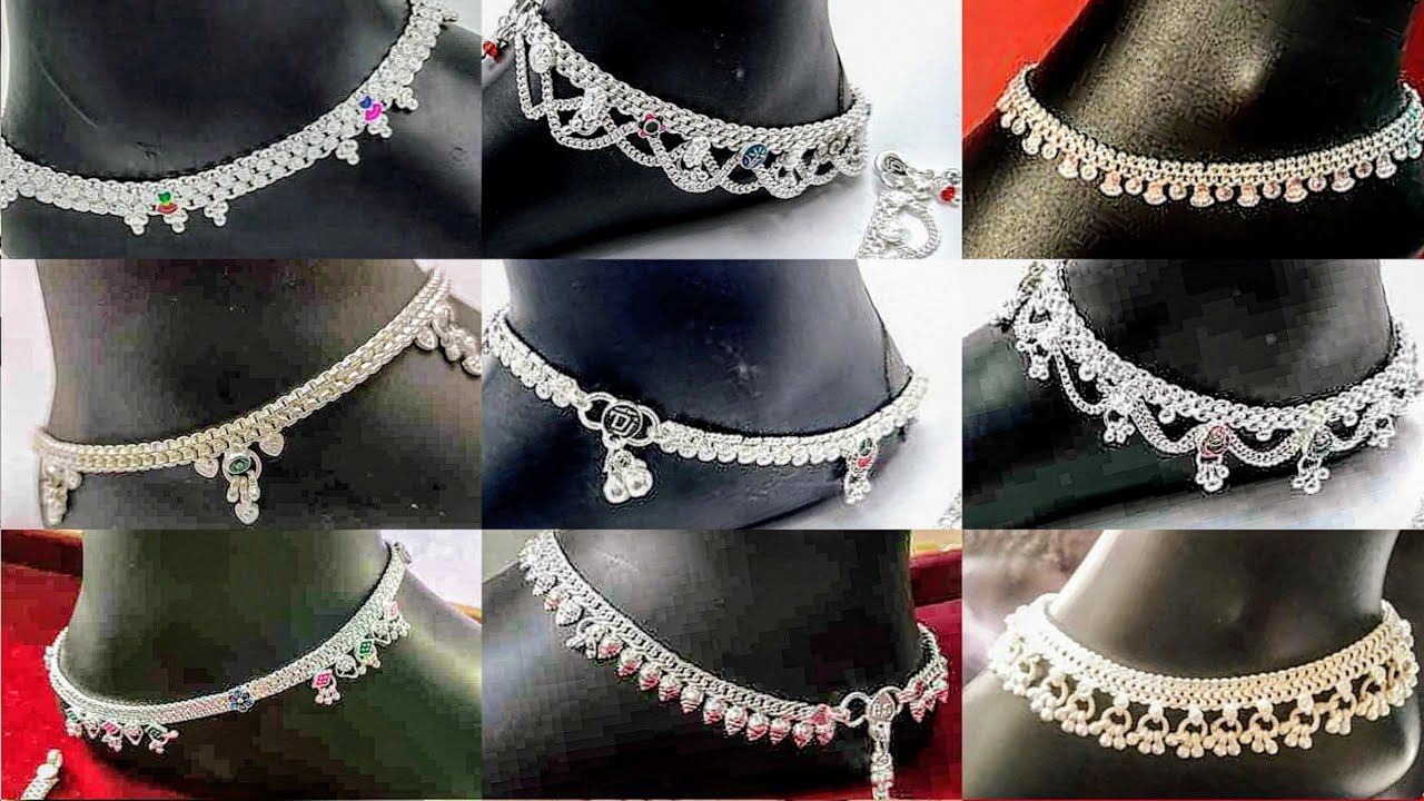 2025 simple designer rupar nupur/রূপার পায়ের নুপুরের ডিজাইন/Silver ...