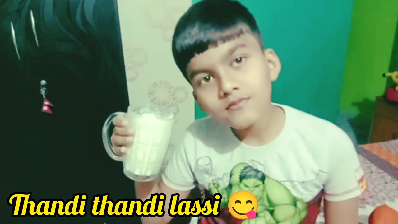 Thandi thandi lassi 😋#Thandi Lassi #my favourite 🥰Hare Krishna family 🙏 ...
