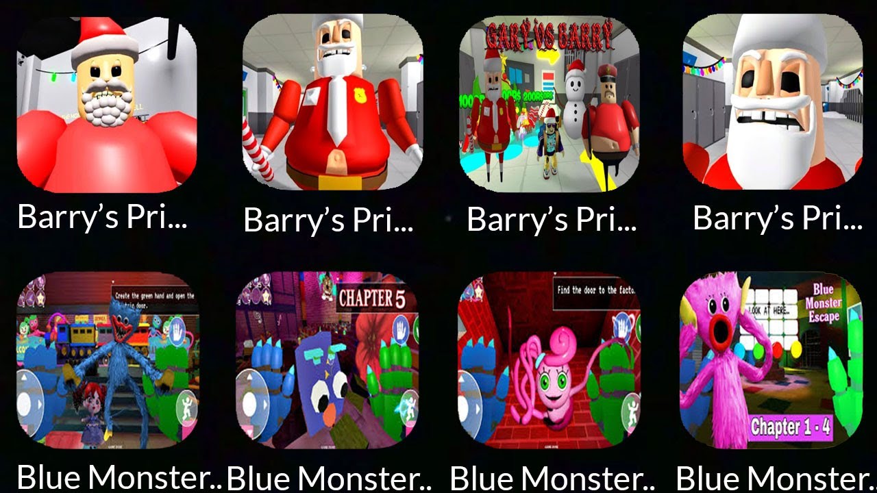 BARRY'S PRISON RUN! (Christmas Edition!) + Blue Monster Escape: Chapter ...