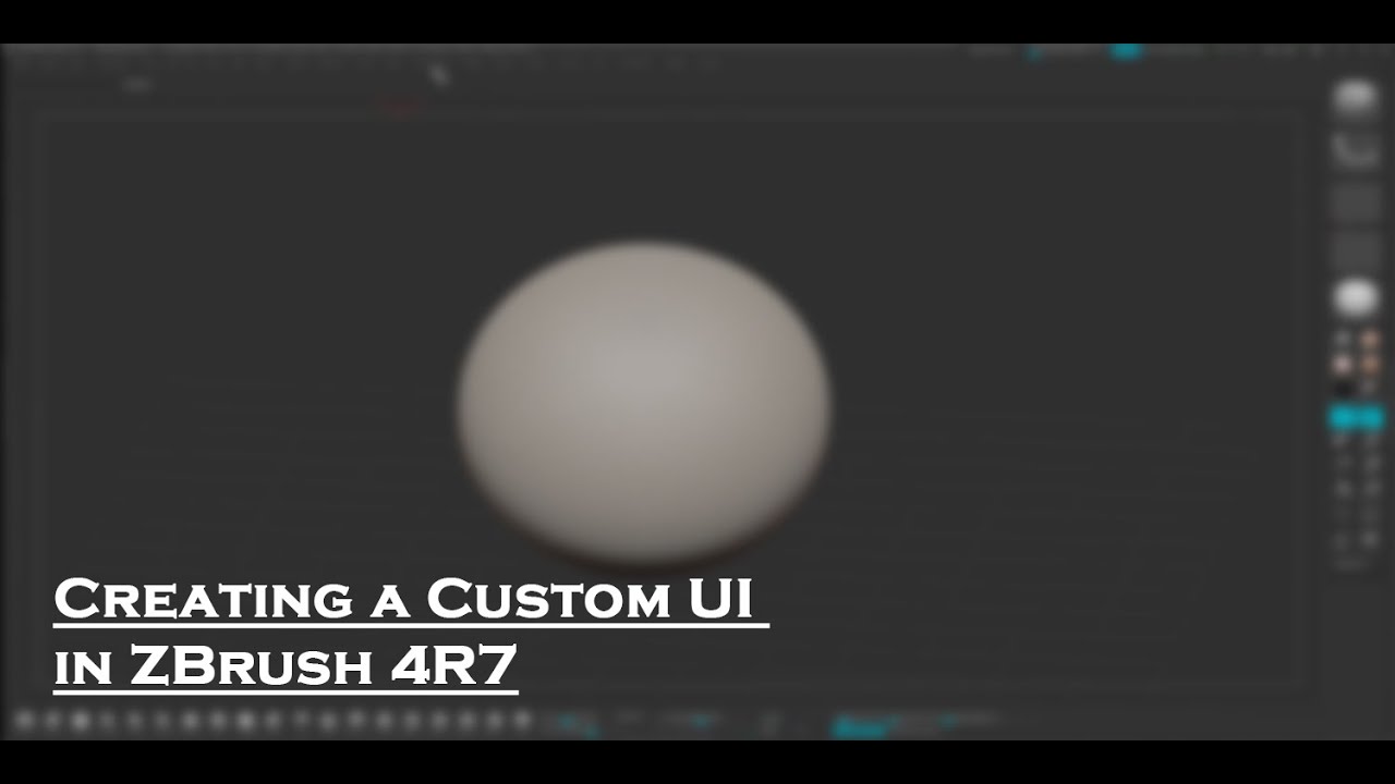 Creating a Custom UI in ZBrush - YouTube