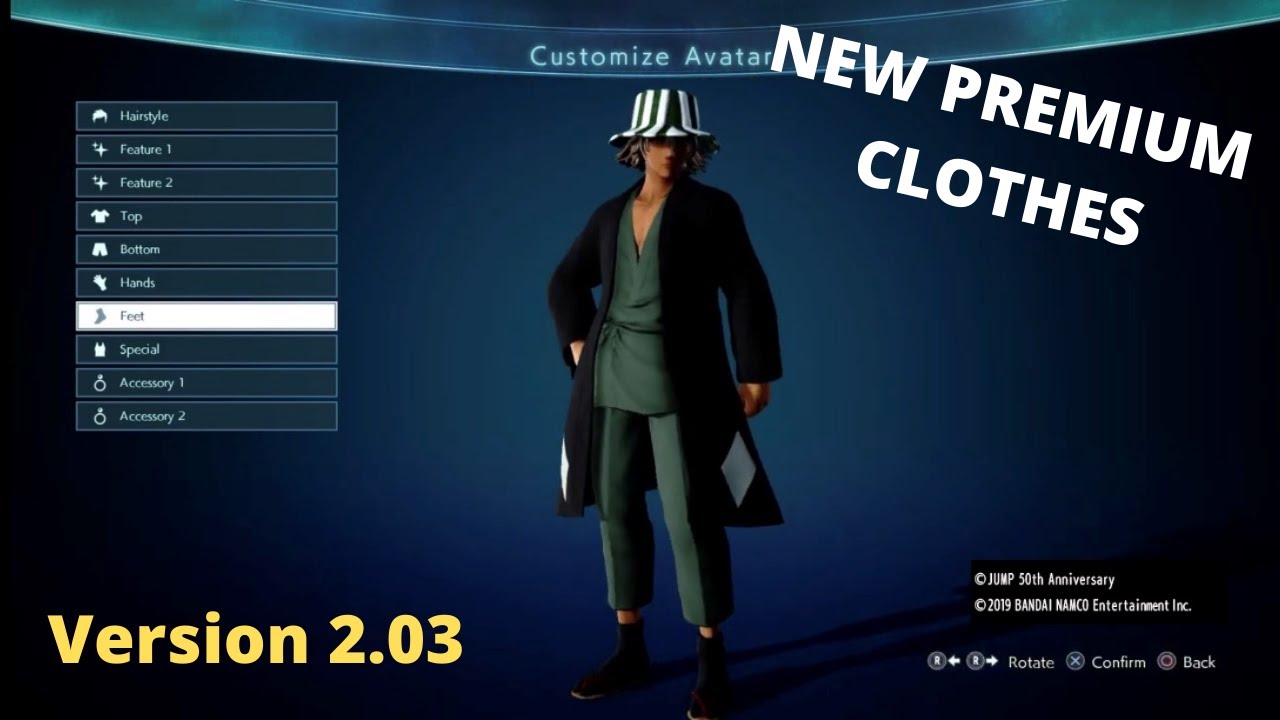 Jump Force Premium Clothing Showcase! (Read Description for more) - YouTube