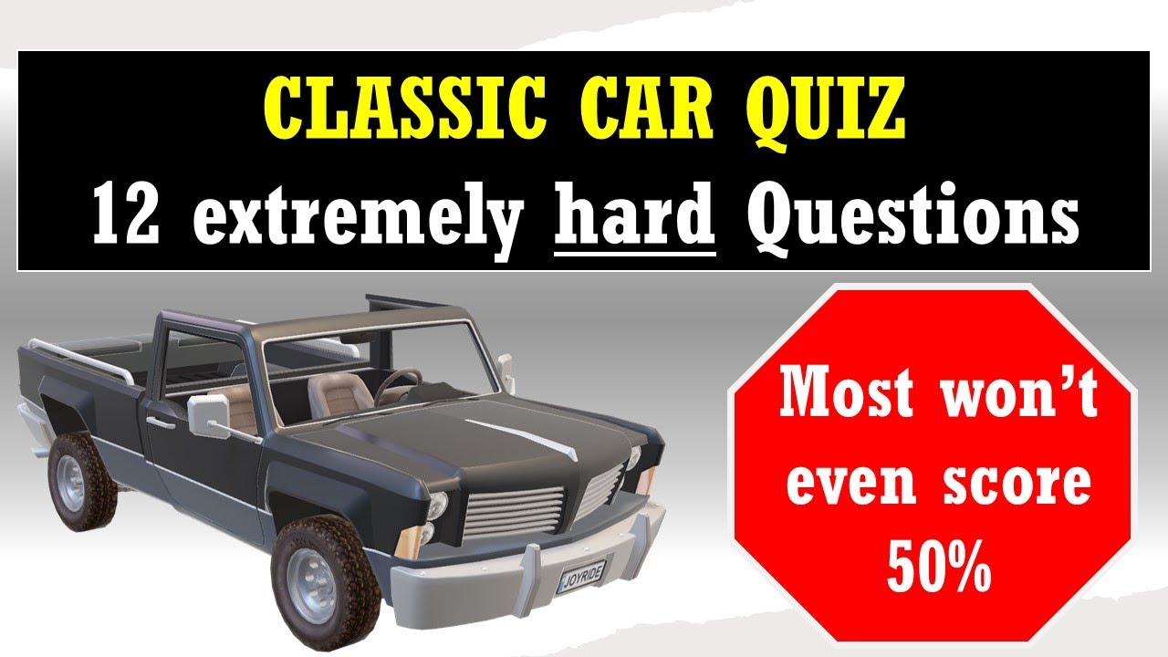 🧠 Classic Car Quiz: Can You Beat This Insane Hard Challenge? 🚗🏆 - YouTube