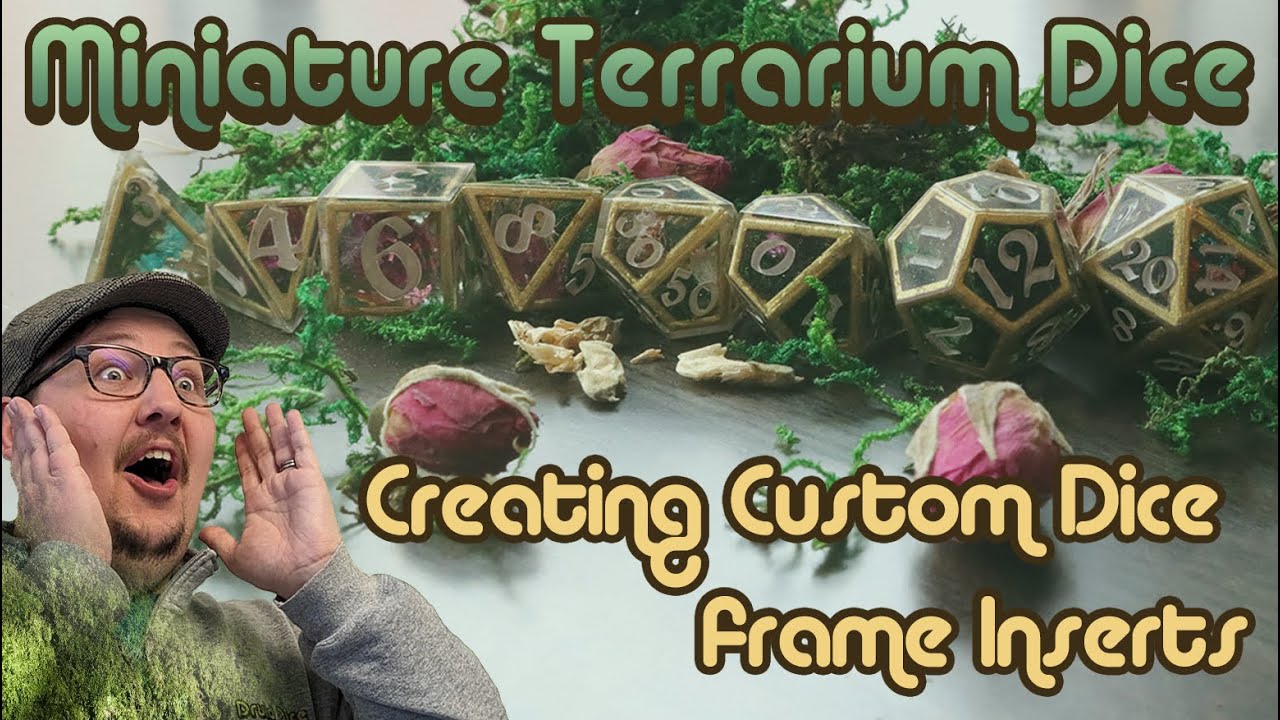 Miniature Terrarium Dice - Custom Dice Frame Inserts - YouTube