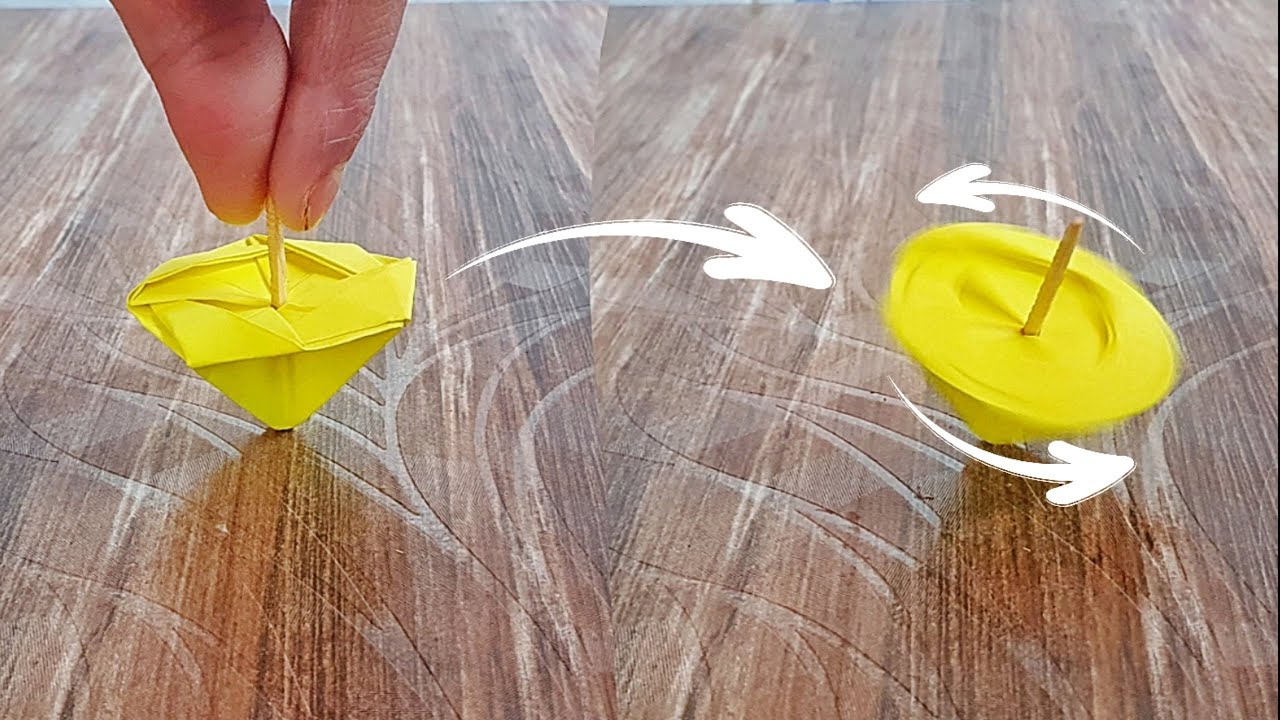 Paper Spinning Top at home | AntiStress Origami | DIY Ideas ...