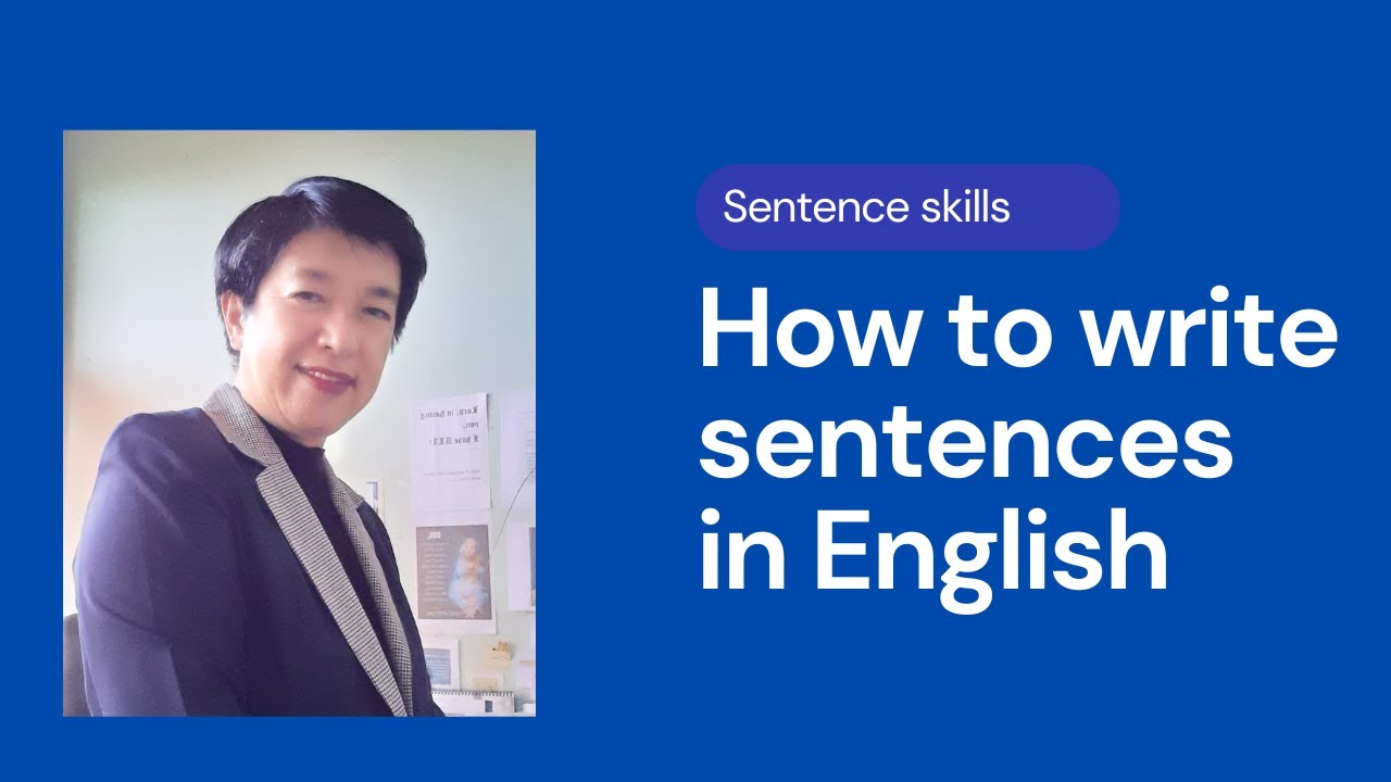 How to write sentences - YouTube