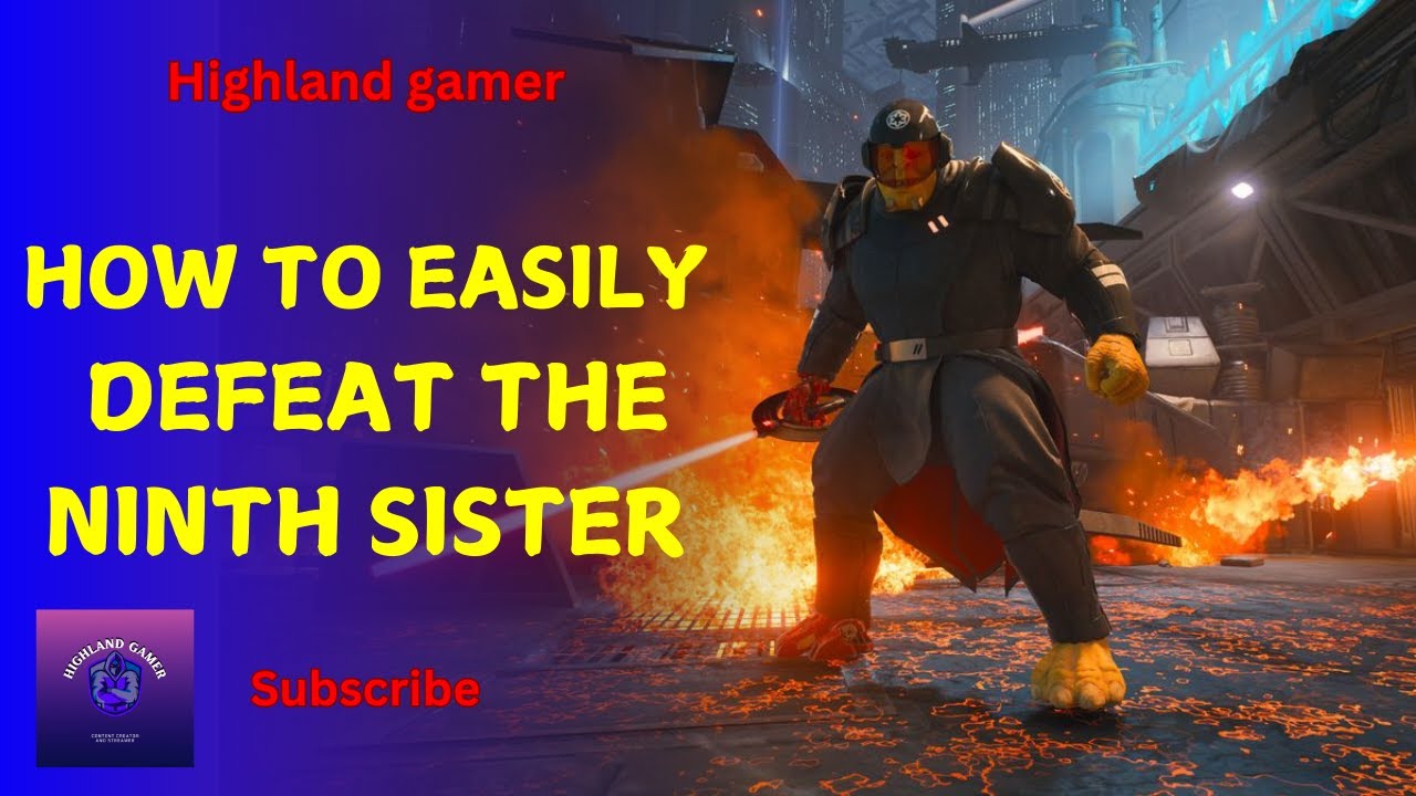 How to easily defeat the ninth sister // boss fight // with in Star wars Jedi survivor tutorial ...