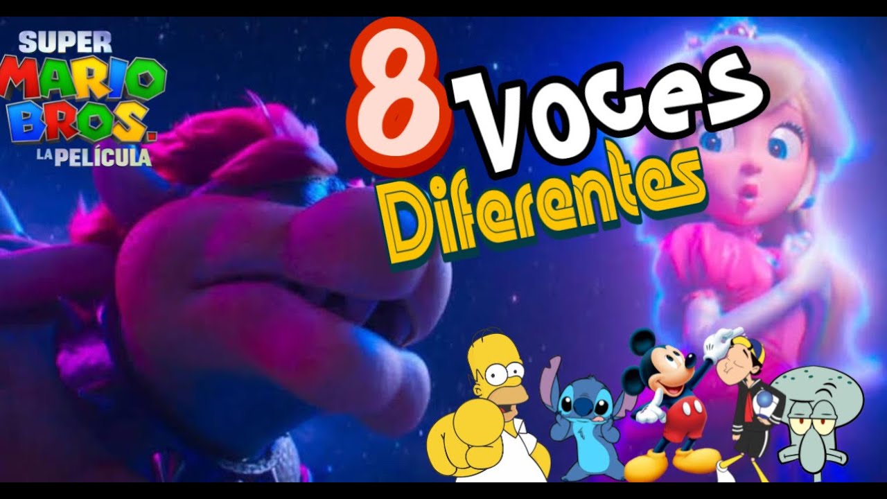 PEACHES BOWSER CON DIFERENTES VOCES ANIMADAS - YouTube