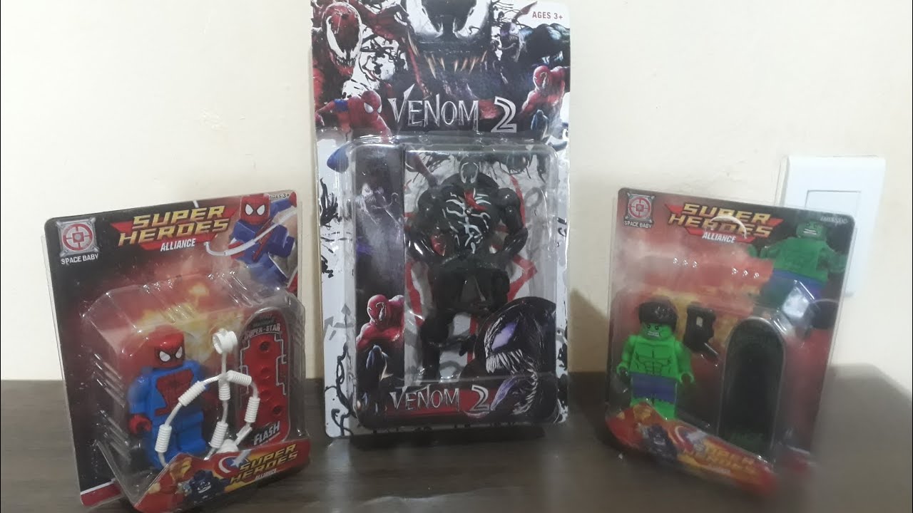 Abrindo bonecos novos Super Heroes Aliance e Venom 2!!!!! - YouTube