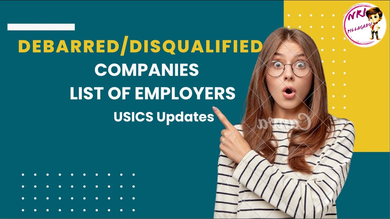 Companies on the H-1B debarred list of employers by USICS #consultancy ...