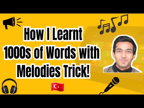 Melodiyle Kelimeleri Öğren| Learn Turkish Vocabulary with Melody | Fun & Effective Method