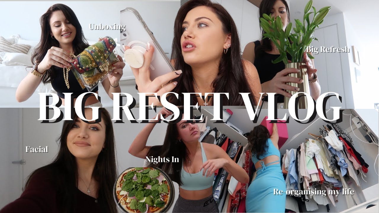 DE-CLUTTER & RESET VLOG // Re-Organising My Wardrobe, Cleaning My ...