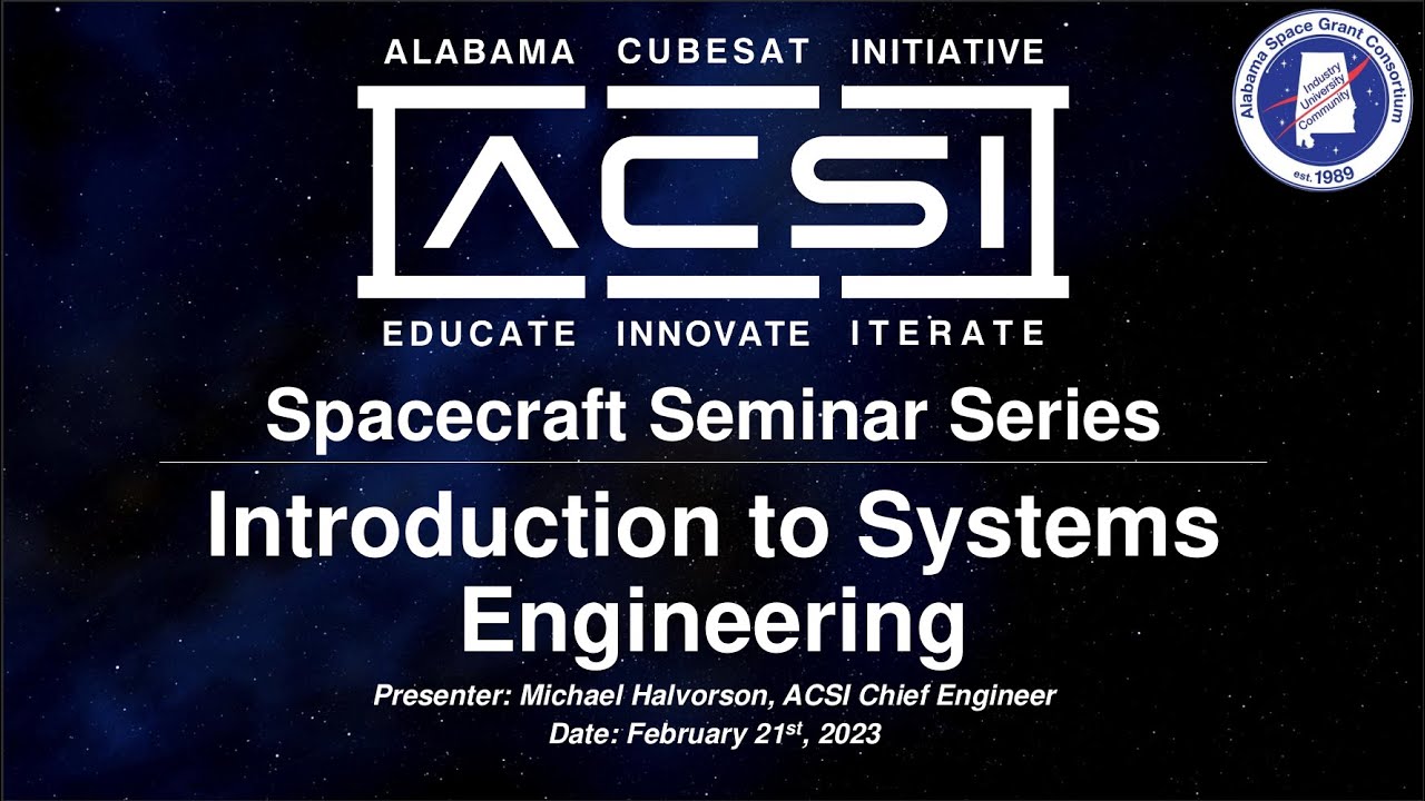 ACSI S3: Intro to Systems Engineering - YouTube