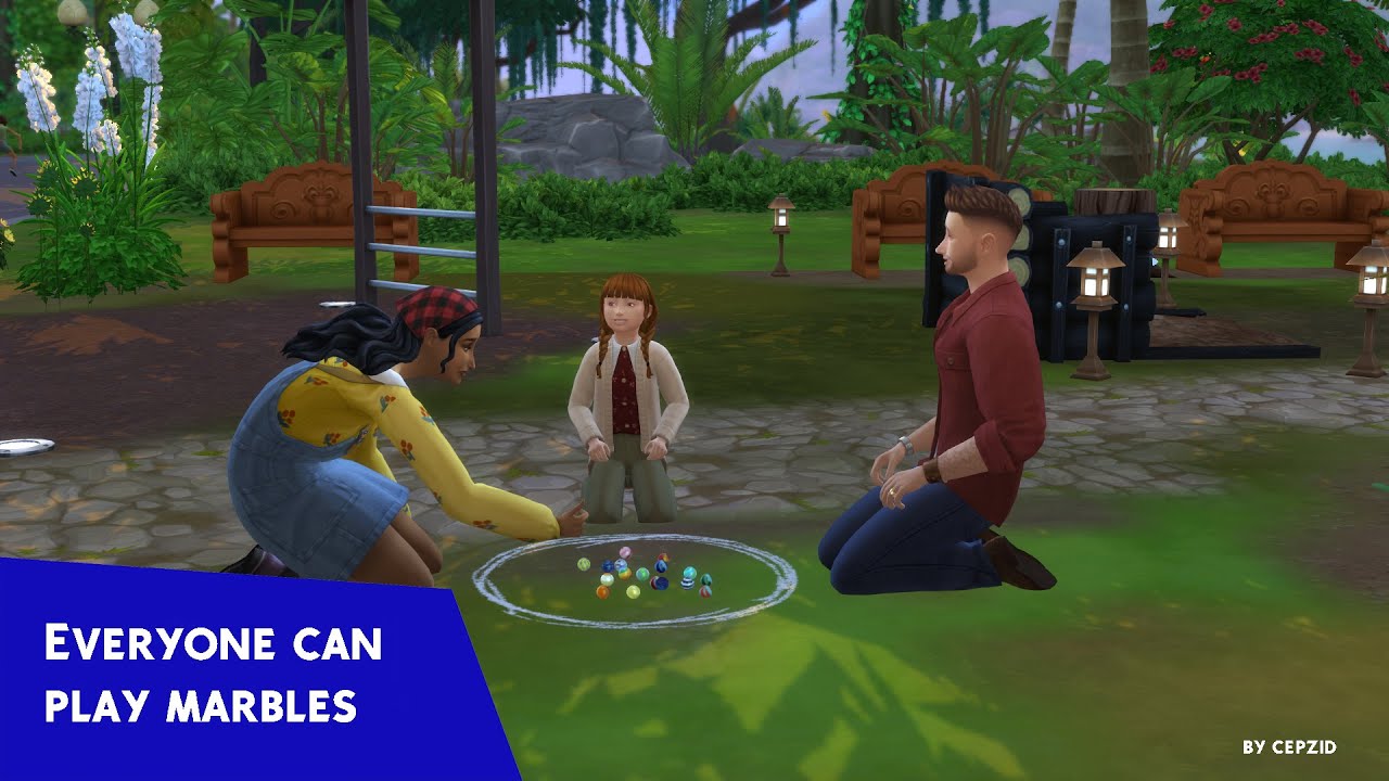 The Sims 4 Everyone Can Play Marbles - YouTube