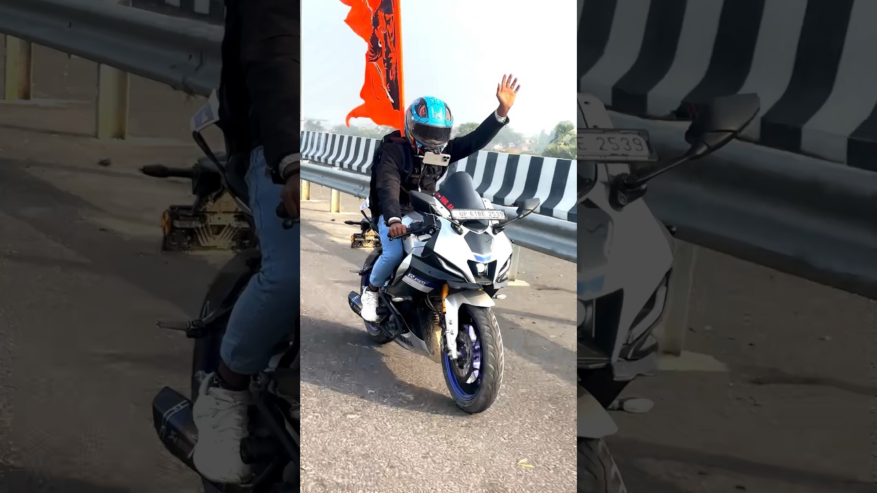 Jay Jay shri Ram 🚩🚩🚩r15m riding gazipur to Ayodhya Status riding #r15mv4 #r15lover #bike #rider ...