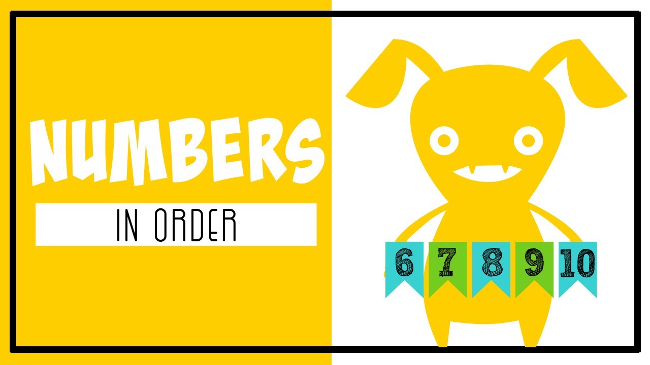 Learning Numbers for Kids | Numbers 6-10 | In Order - YouTube