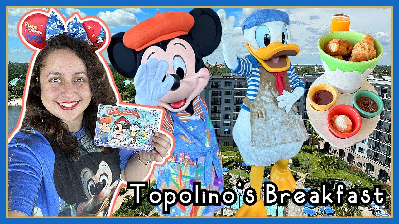 BEST Disney World CHARACTER Dining?! TOPOLINO'S TERRACE Breakfast ...