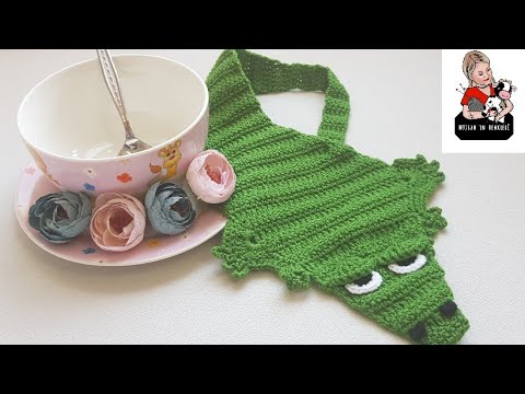 Bebek mama önlüğü modeli. (3.Bölüm) Sevimli Timsah