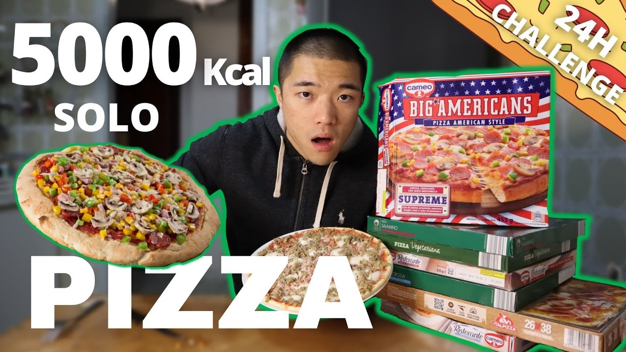 MANGIO SOLO PIZZA PER 24H | 5000 Kcal CHALLENGE | SPECIALE 5000 ...